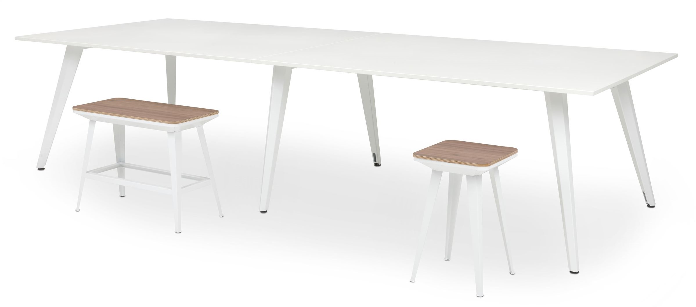 Voortman Tabs tafel 74cm hoog met blad 18mm haakse hoek - 300x100cm ...